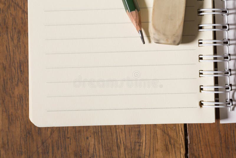 Notebook and stationary stock photo. Image of wood, white - 77356492