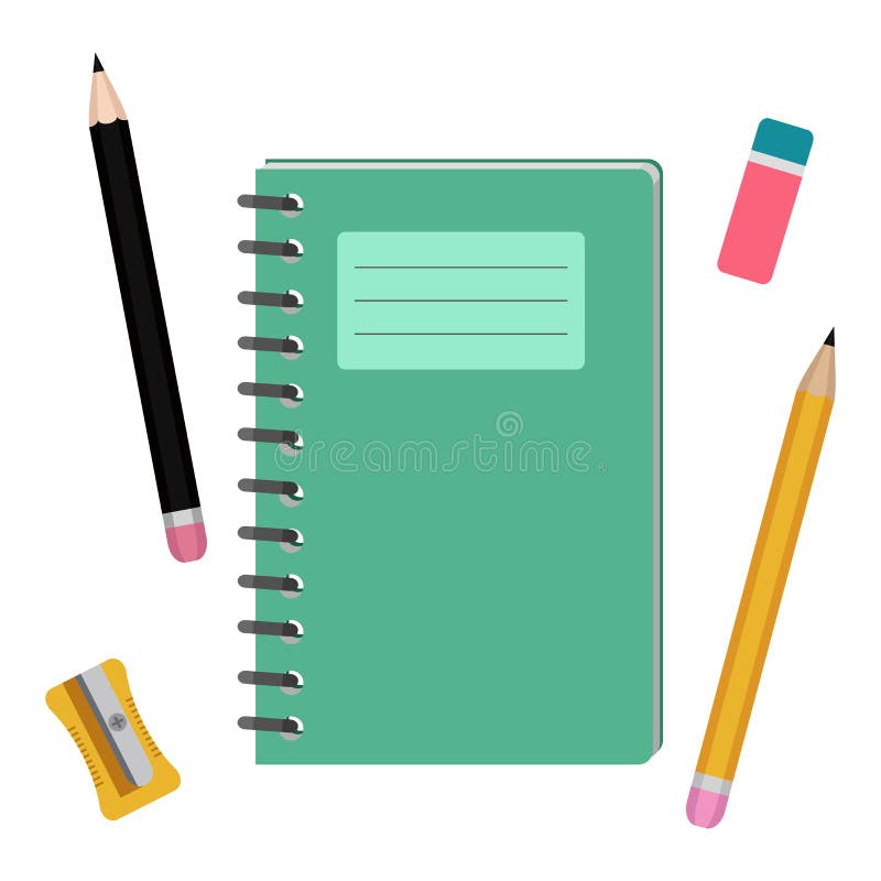 The Pencil Icon with a Ruler. Stationery for Writing, Drawing and ...