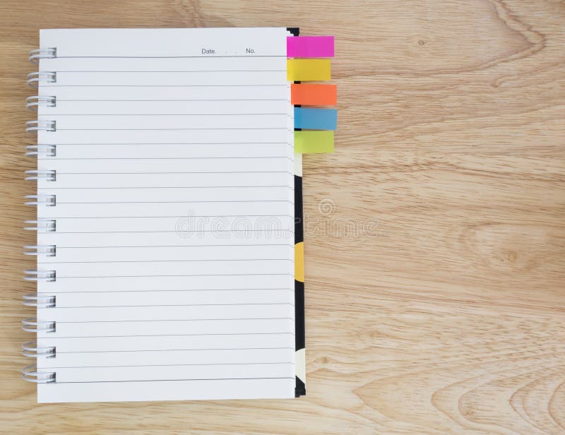 Notebook and sticky note 1 stock photo. Image of memo - 59631278