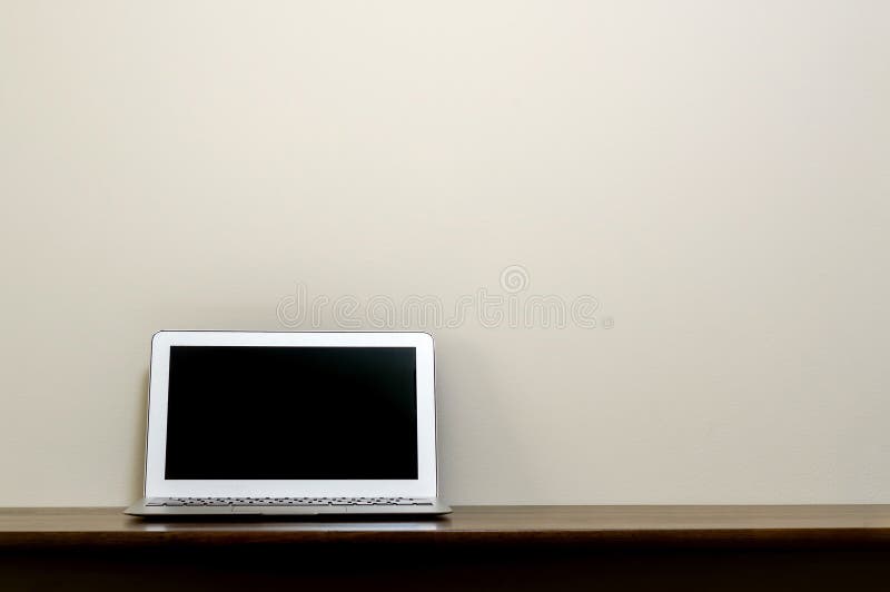 A notebook on the table stock photo. Image of screen - 178418746