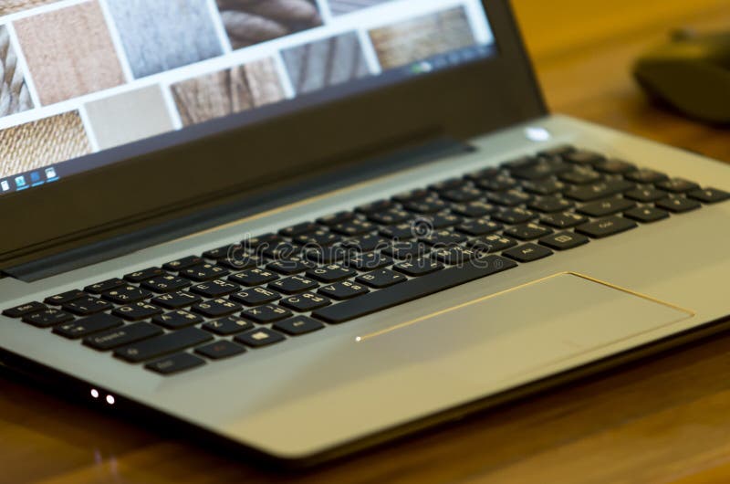 Notebook on table stock photo. Image of work, technology - 84867488