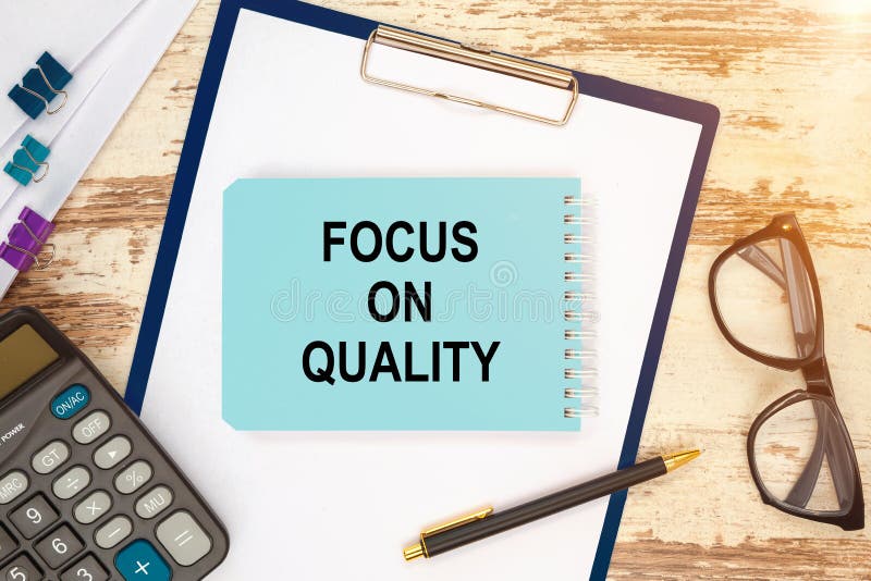 Focus on quality stock photo. Image of excellence, finding - 8876544