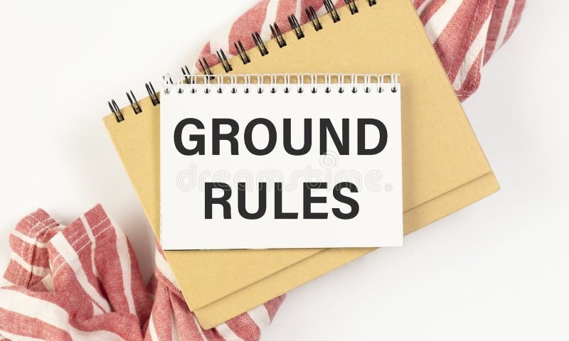 Ground Rules, Many Stickers Attached To the Board, Business Concept ...