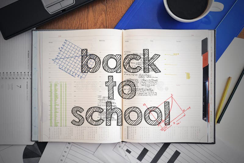 Notebook with Text Inside Associated with the Education - Back T Stock ...