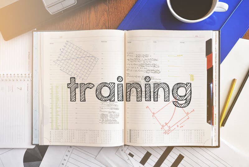 Notebook with Text Inside Associated with the Education - Training . on ...