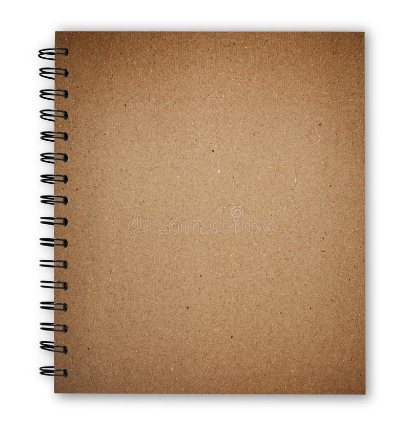 Notebook Texture Cover Isolate with Clipping Path Stock Image - Image ...