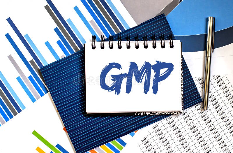 Notebook with Toolls and Notes about GMP , Business Stock Image - Image ...