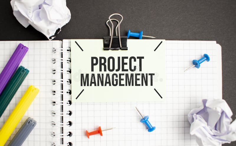 Notebook with Toolls and Notes about Project Management,concept Stock ...