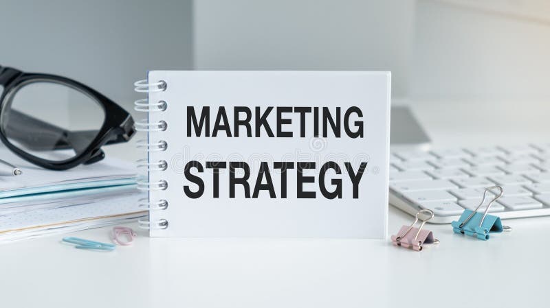 Notebook with Tools and Notes about Digital Marketing Stock Image ...