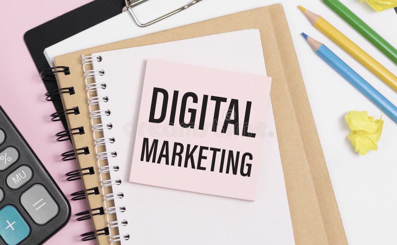 Tools and Notes about Digital Marketing,concept Stock Image - Image of ...
