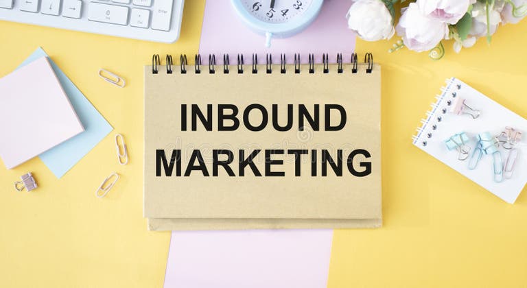 Tools and Notes about Inbound Marketing Stock Photo - Image of visitors ...