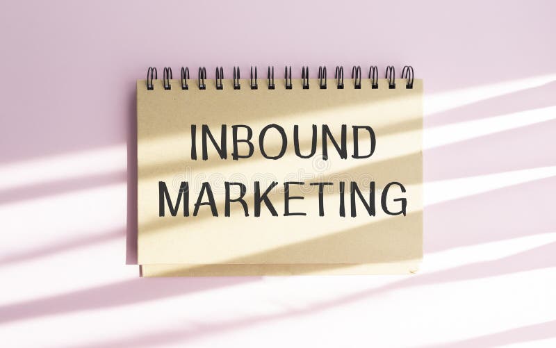 Tools and Notes about Inbound Marketing Stock Photo - Image of business ...