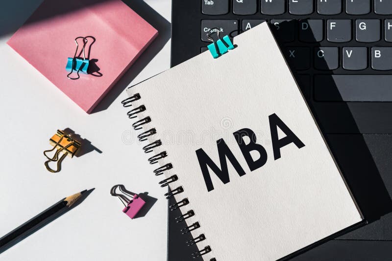 Notebook with Tools and Notes about MBA Master of Business ...