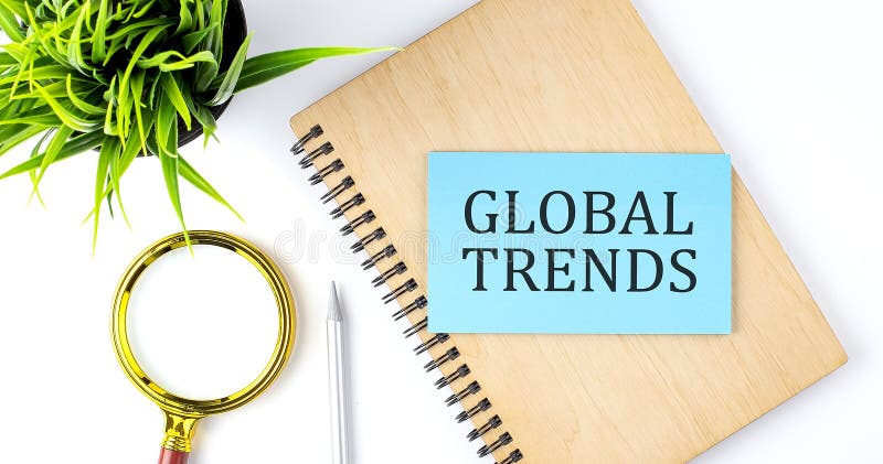 Notebook with Tools and Notes with Text on the Blue Sticker GLOBAL ...