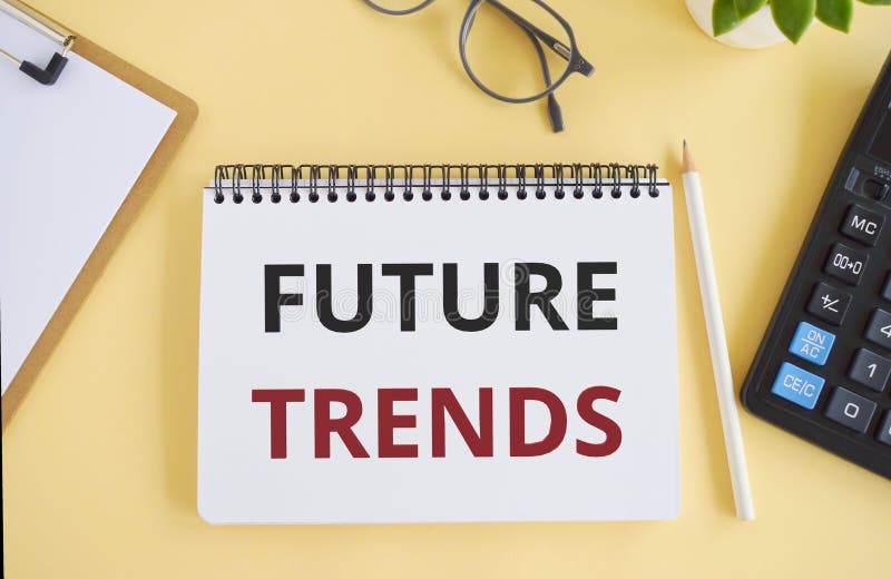 Future Trends are Shown Using the Text Stock Photo - Image of system ...