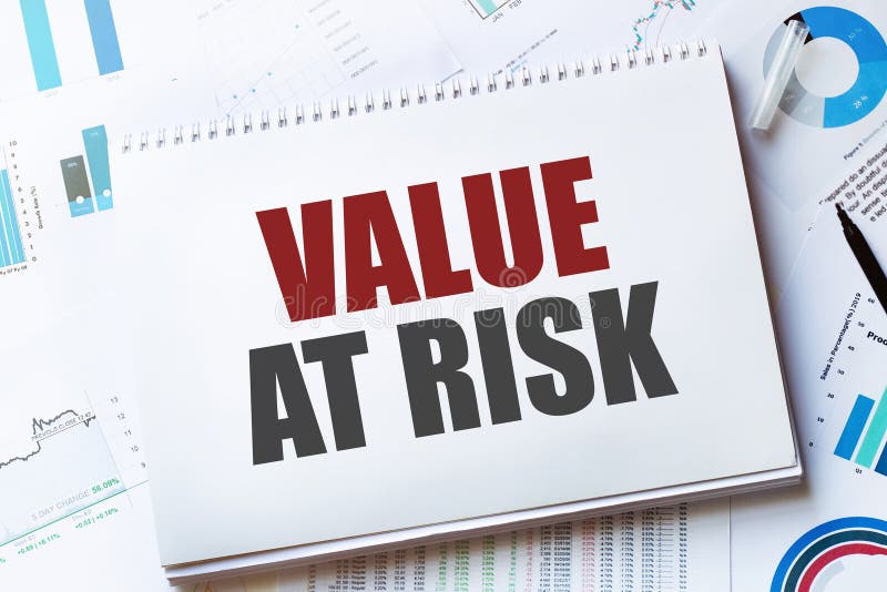 Notebook with Tools and Notes with Text Value at Risk Stock Image ...