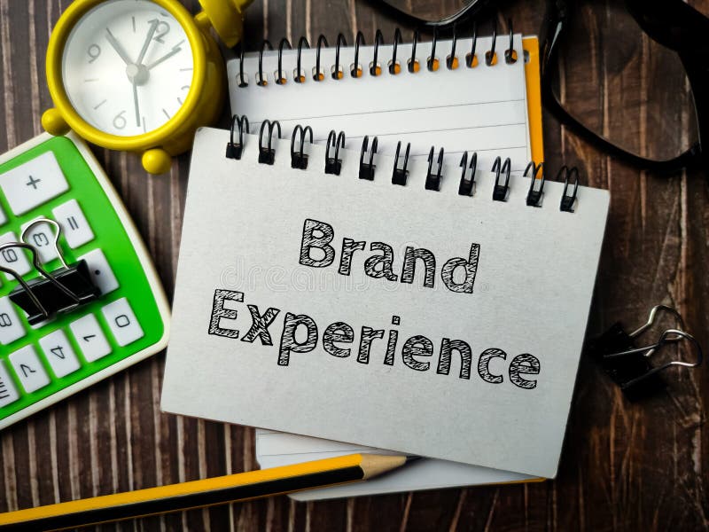 Text Brand Experience. stock image. Image of sketch - 326056721