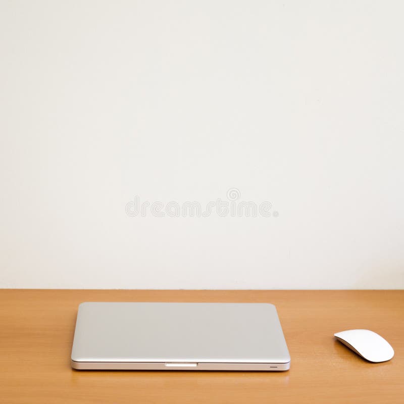Notebook on Top of a Home Office Desk. Stock Photo - Image of keyboard ...