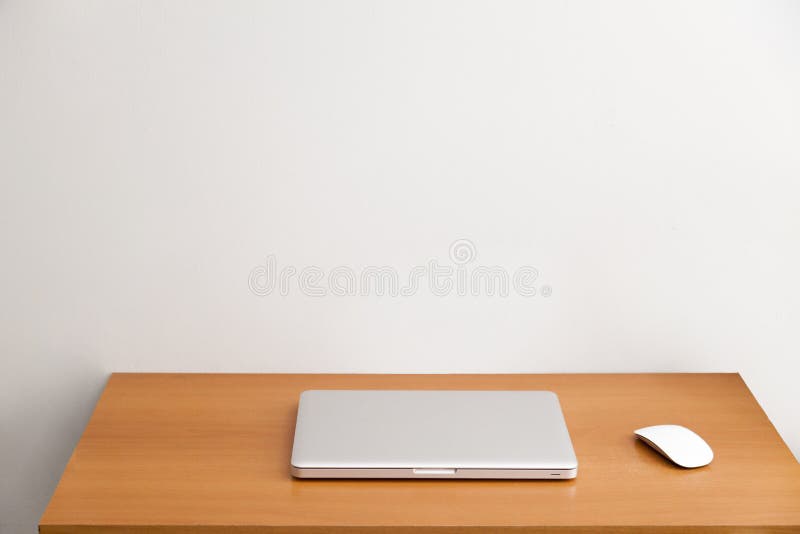 Notebook on Top of a Home Office Desk. Stock Image - Image of desktop ...