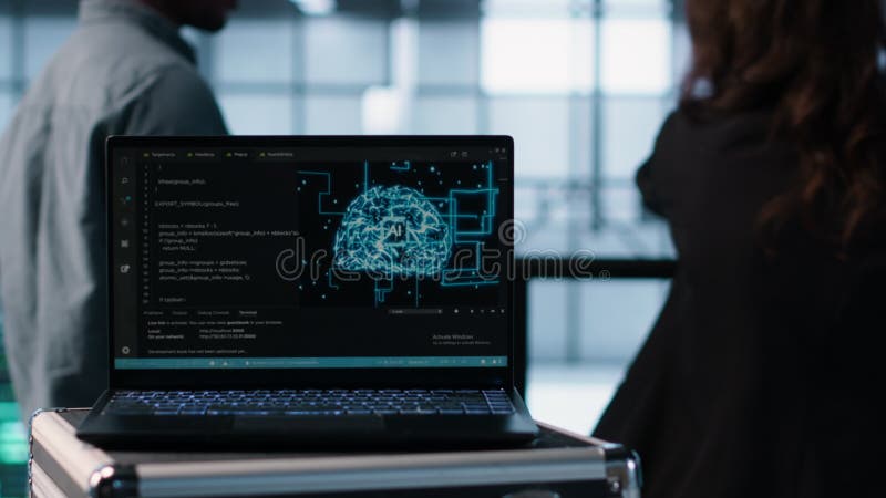 Notebook Used by AI it Experts, Close Up Stock Video - Video of engineers, virtualization: 360244589