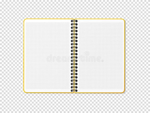 A Notebook with a Vertical Spring. Notepad in a Cage Grid with a White ...