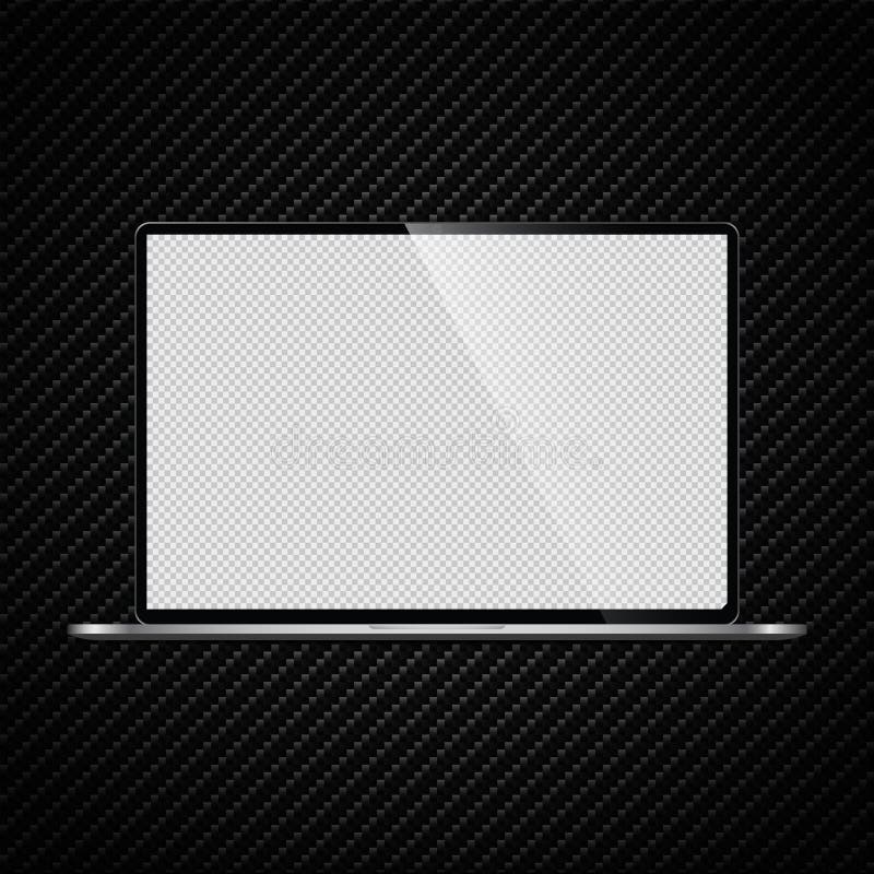 Notebook Vetor Modelo Isolado Realista - Estoque Vetorial Ilustração do ...