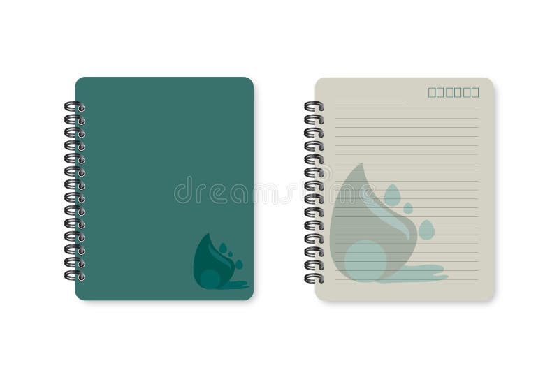 Notebook water, vector stock vector. Illustration of water - 21953866