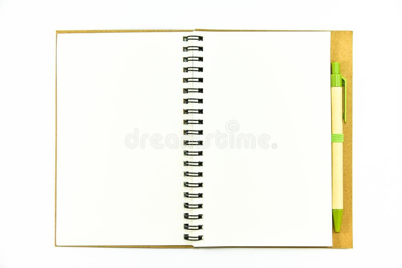 Notebook on a White Background Stock Image - Image of binder, object ...
