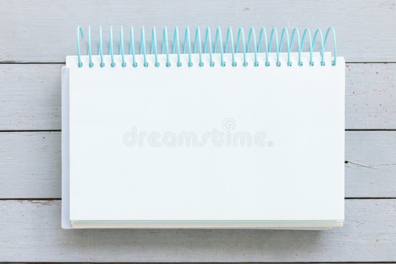 Notebook on wooden table stock image. Image of education - 54617975