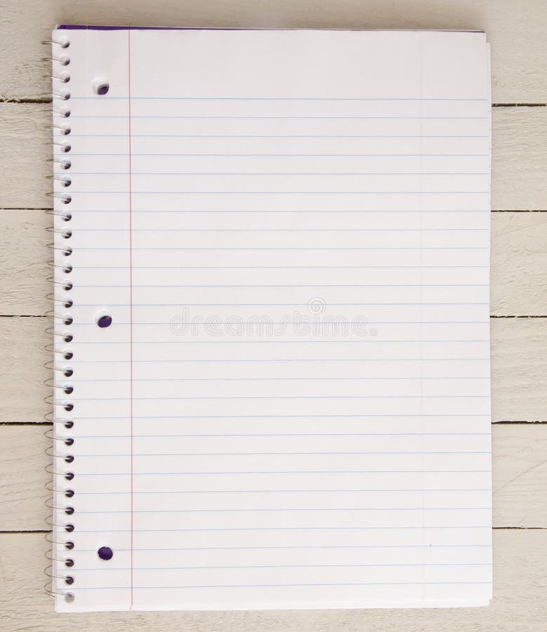 Notebook on a Wooden Table stock photo. Image of wood - 119607608