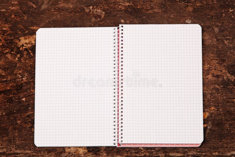 Notebook on the Wooden Table Stock Photo - Image of notice, meeting ...