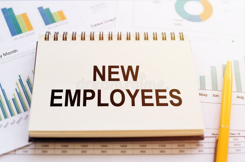 Notebook with the Words New Employees Stock Image - Image of success ...