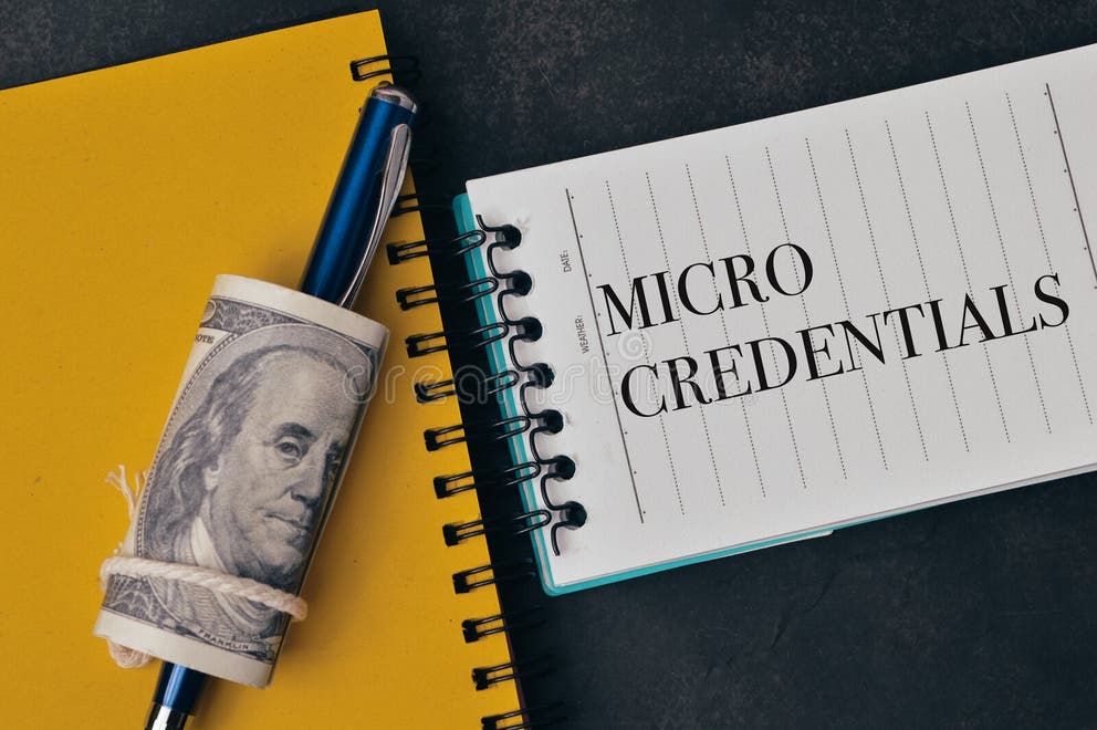 Notebook Written with Text MICRO CREDENTIALS Stock Photo - Image of ...