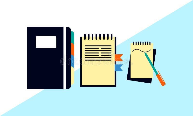 Notebooks File Stock Illustrations – 281 Notebooks File Stock ...