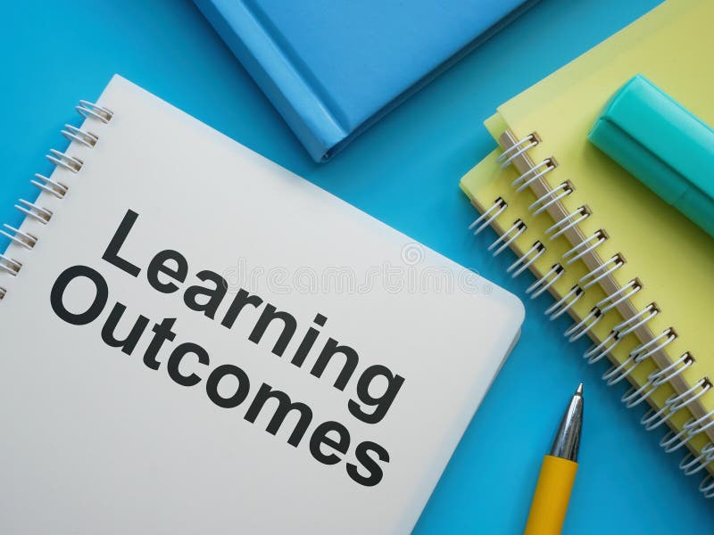 Notebooks, Pen and Document about Learning Outcomes. Stock Photo ...