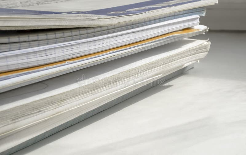 Notebooks for Writing Side View. Large A4 Notebooks for Notes on the ...