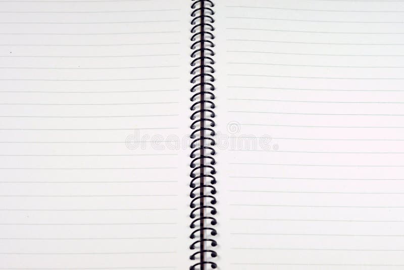 Empty Blank Ring, Spiral Notepad, Two Pages Stock Photo - Image of ...