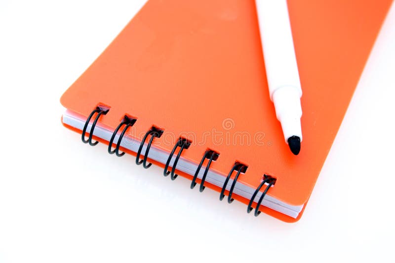 Notepad stock image. Image of notepad, elementary, orange - 166969