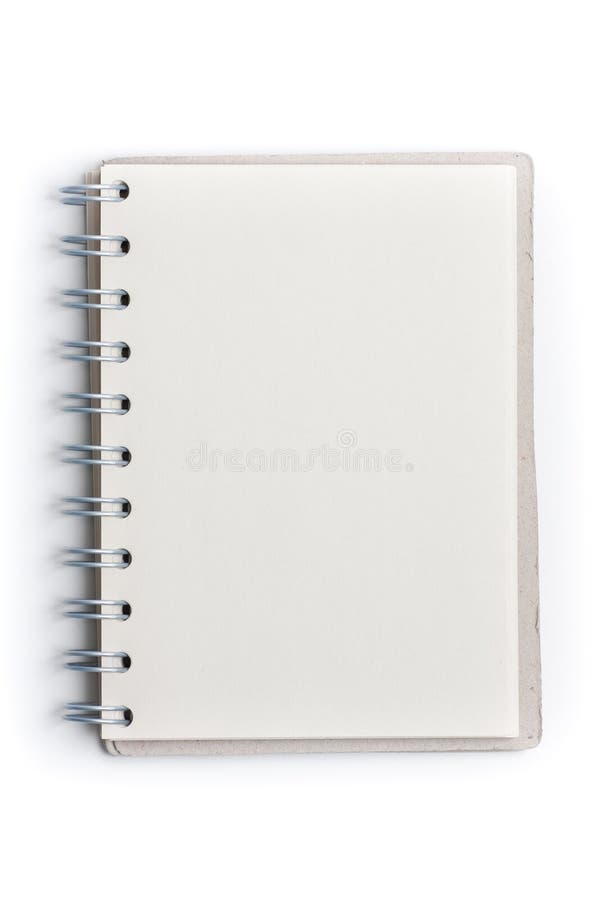Spiral Notebook Paper without Line Stock Image - Image of background ...