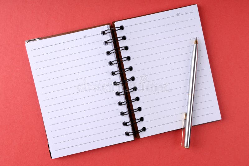 Writing on notepad stock image. Image of empty, written - 26191411