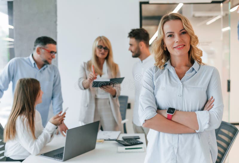 With Notepad. Analyzing Data Stock Photo - Image of modern, indoors ...