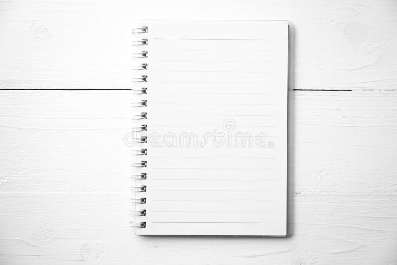 Notepad with Pen Black and White Style Stock Image - Image of letter ...