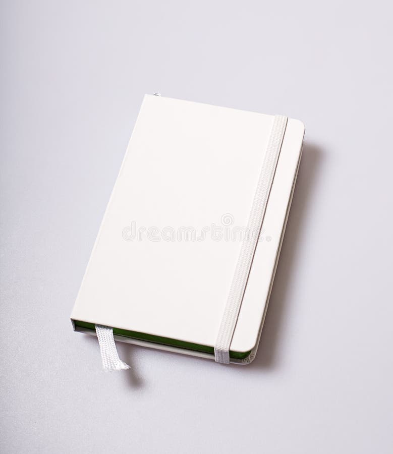 Notepad Blank Cover on White Table Stock Image - Image of notepad ...