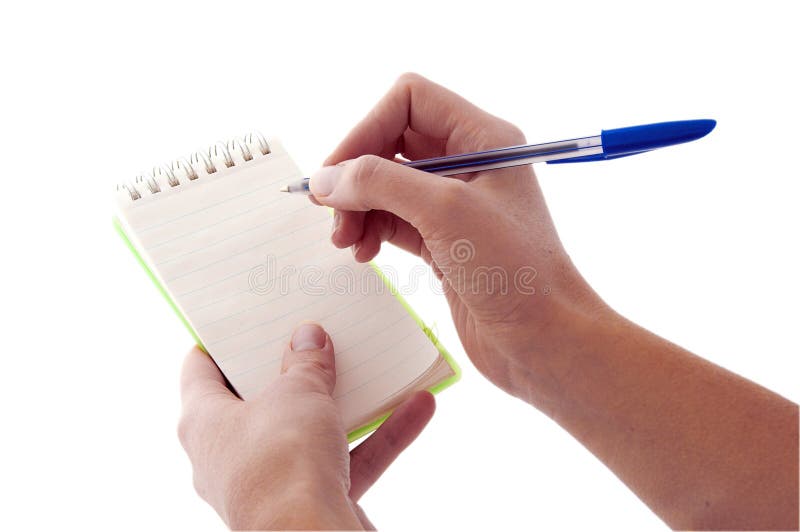 Notepad; Blank but about To Write Stock Image - Image of blank, empty ...