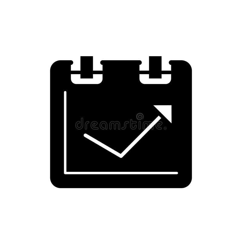 Notepad with chart stock vector. Illustration of paper - 65562667