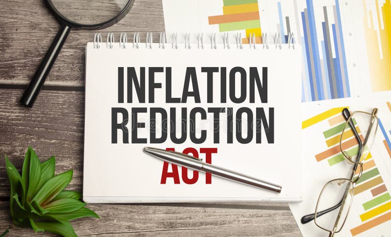 Notepad ,chart and Calculator. Top View Text INFLATION REDUCTION ACT ... Notepad ,chart and Calculator. Top View Text INFLATION REDUCTION ACT ...