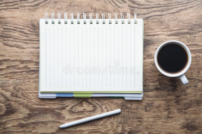 Notepad, Coffee and Pen. Business Concept Stock Image - Image of copy ...