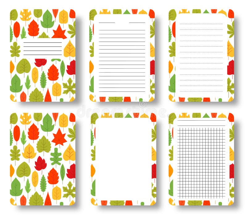 Fall Autumn Leaves Frame Page Border Template Copy Space Stock ...