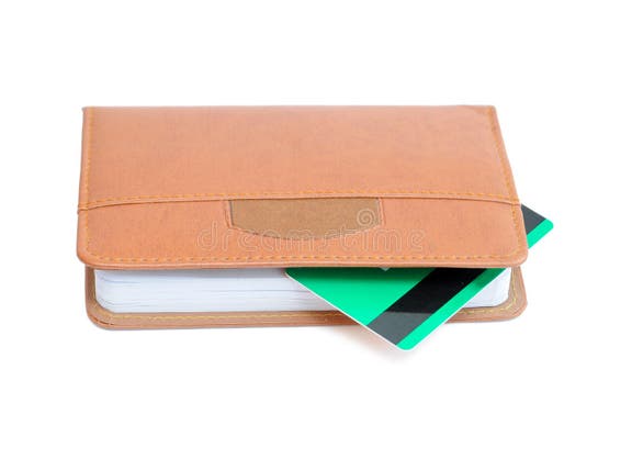 Notepad and credit card stock image. Image of notebook - 13773345