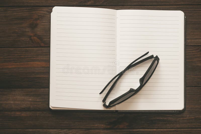 Notepad, Diary, Study Concept, Time Management, with Sunglasses. Stock ...